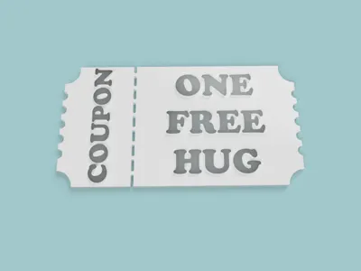 Coupon - One Free Hug - More Designs Coming Soon by 3DPrintClub ...