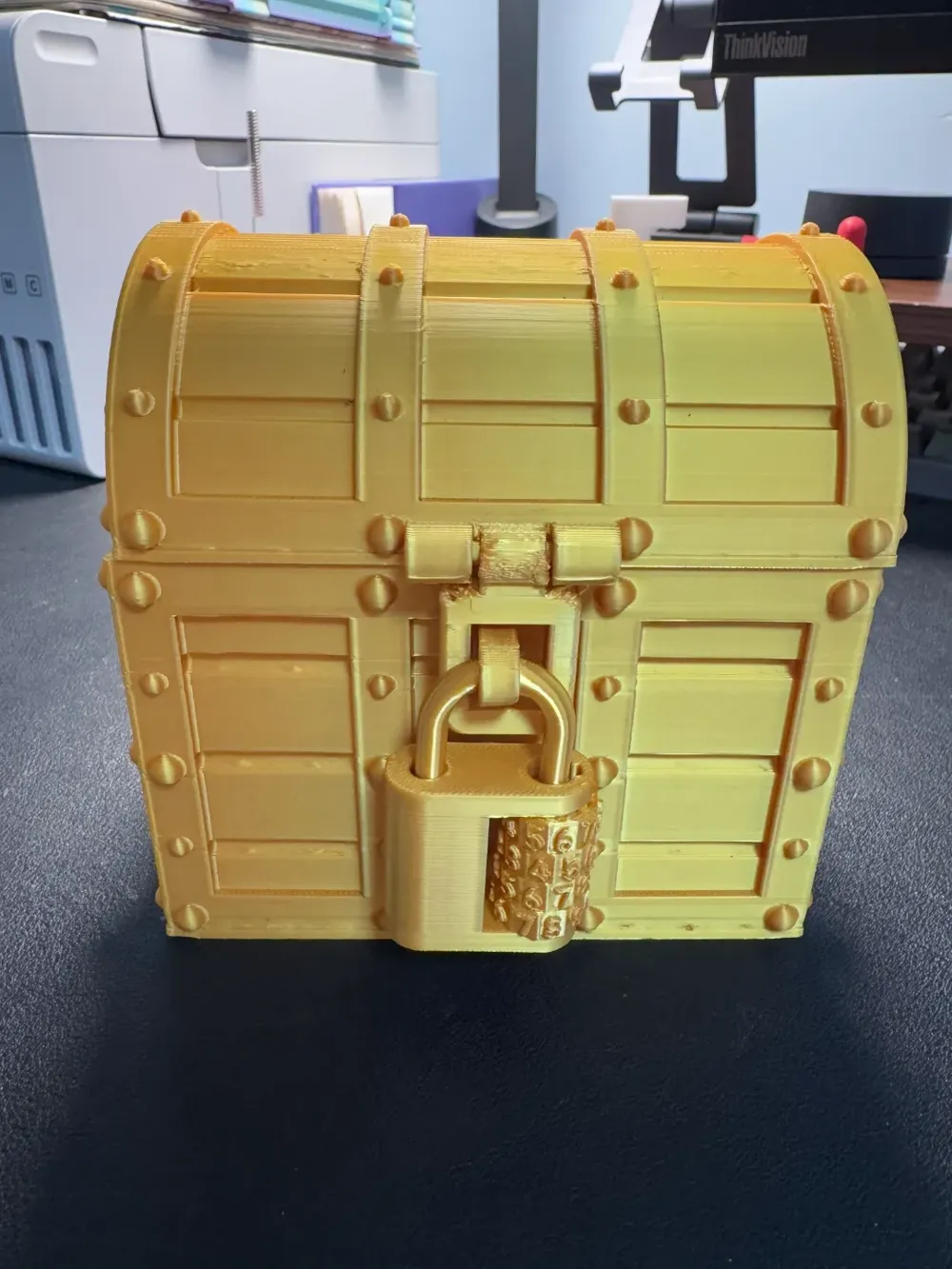 Password Lock Treasure Chest by Callie MakerWorld: Download Free 3D Models