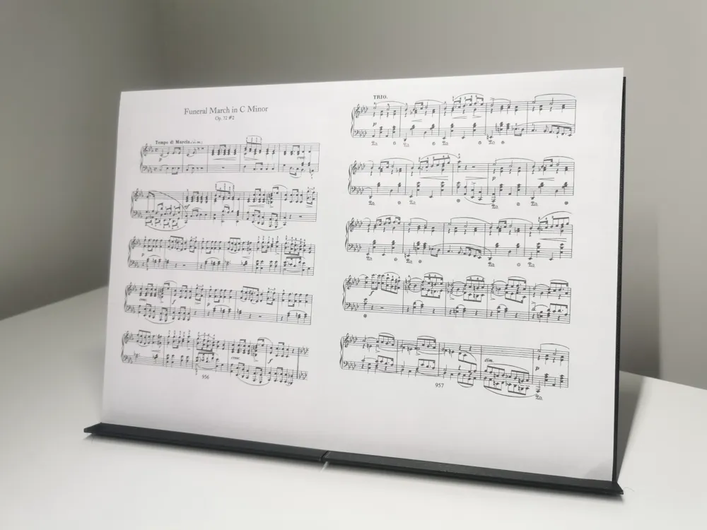 Foldable Music Stand With Treble Clef - Free 3D Print Model - MakerWorld