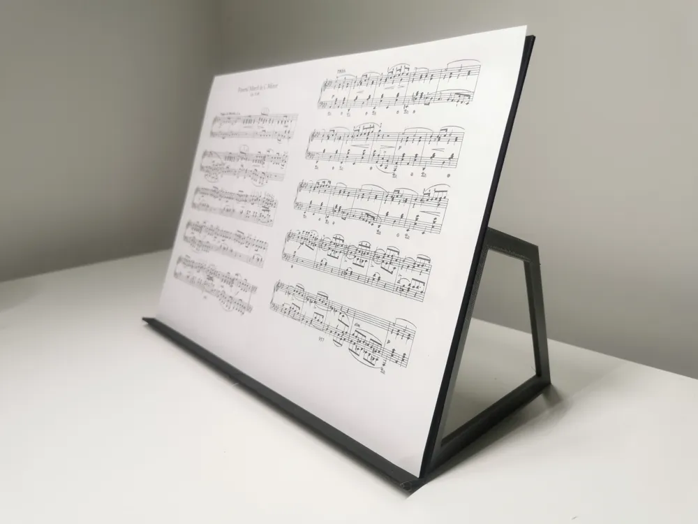 Foldable Music Stand With Treble Clef - Free 3D Print Model - MakerWorld