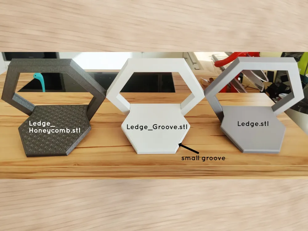 Wall mounted modular hexagon shelf by RiverRaid MakerWorld: Download ...