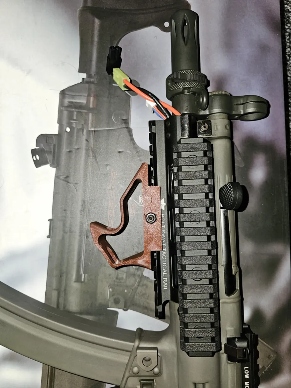 Bolt Mp5k Grip and rail adapter by SirAtom - MakerWorld
