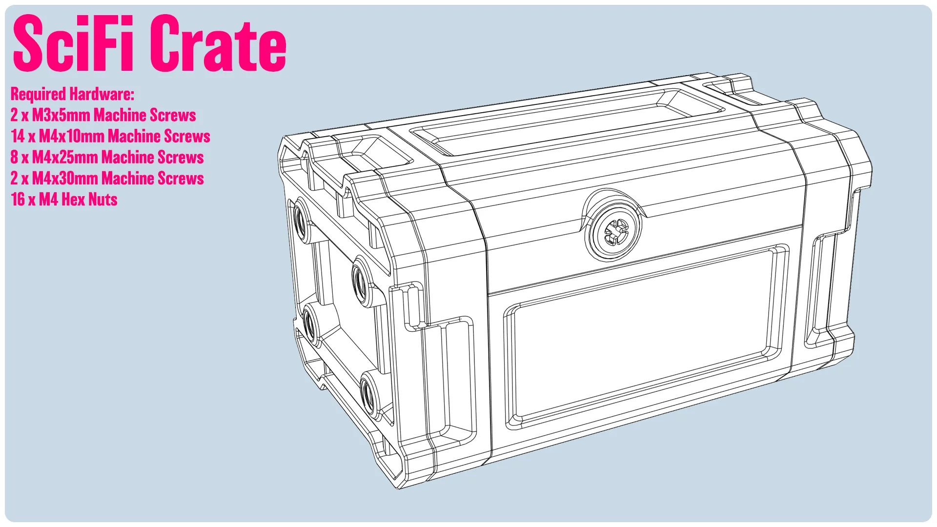 SciFi Crate - Large by Josh-3D MakerWorld: Download Free 3D Models