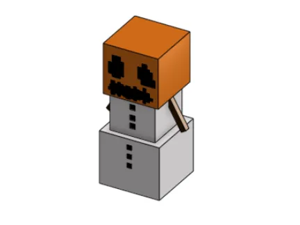 Minecraft Snow Golem by Tom MakerWorld: Download Free 3D Models
