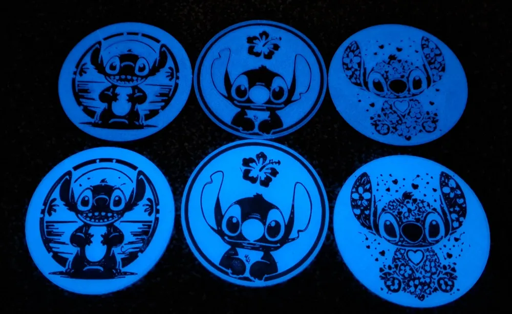 Stitch Coasters / small round signs - Fan Art by PrinterFunUK ...