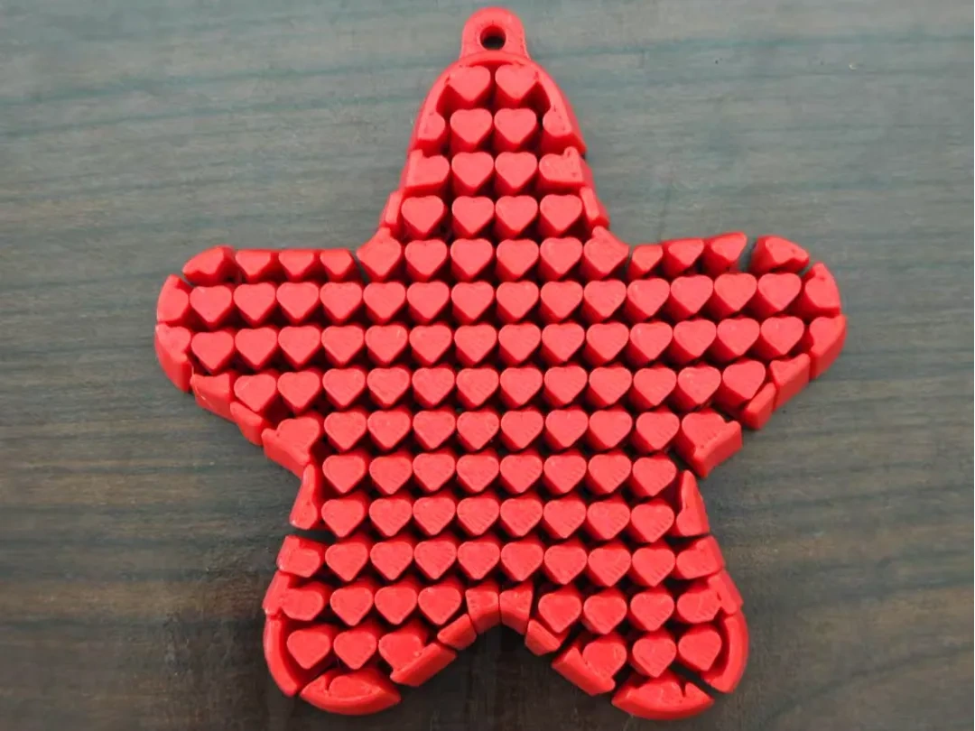 Valentine's Day - Love Star (No Supports) by 农夫 - MakerWorld