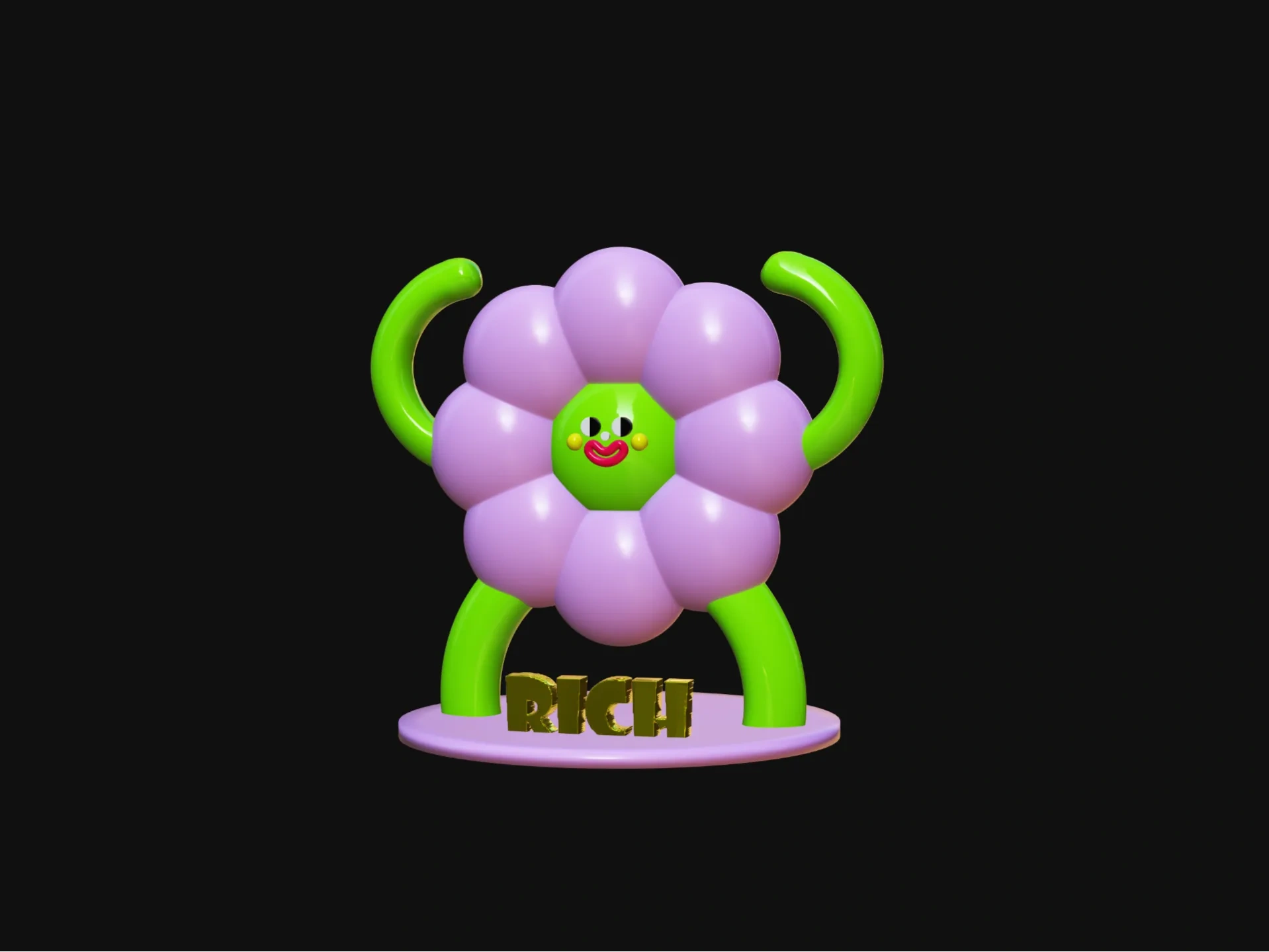 Everlasting Flower, Money Flower, rich flower phone dock, mobile phone ...