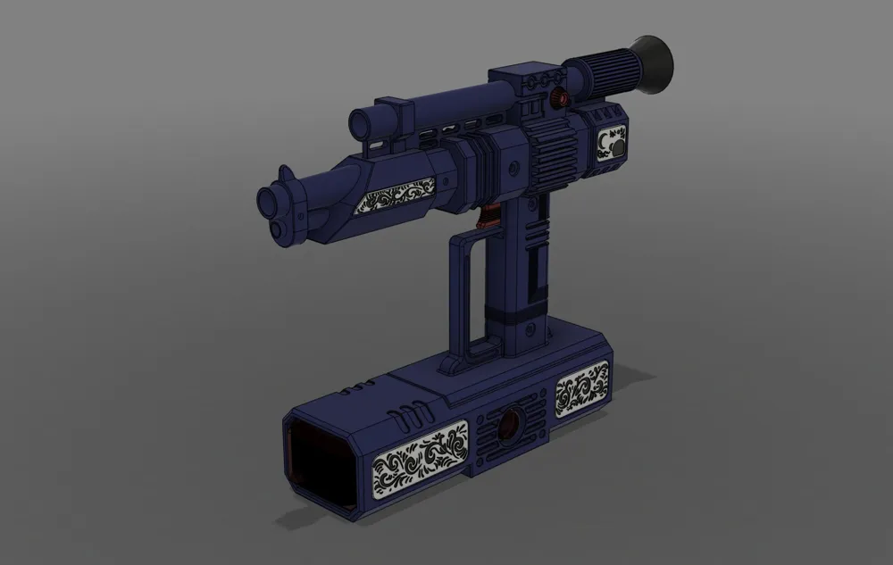 BraveStarr laser gun by BlackSheepStudioMakerWorld: Download Free 3D Models