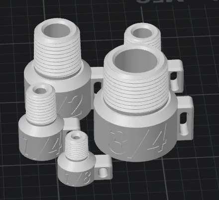 Pipe Thread Test by FdEngineer88 MakerWorld: Download Free 3D Models