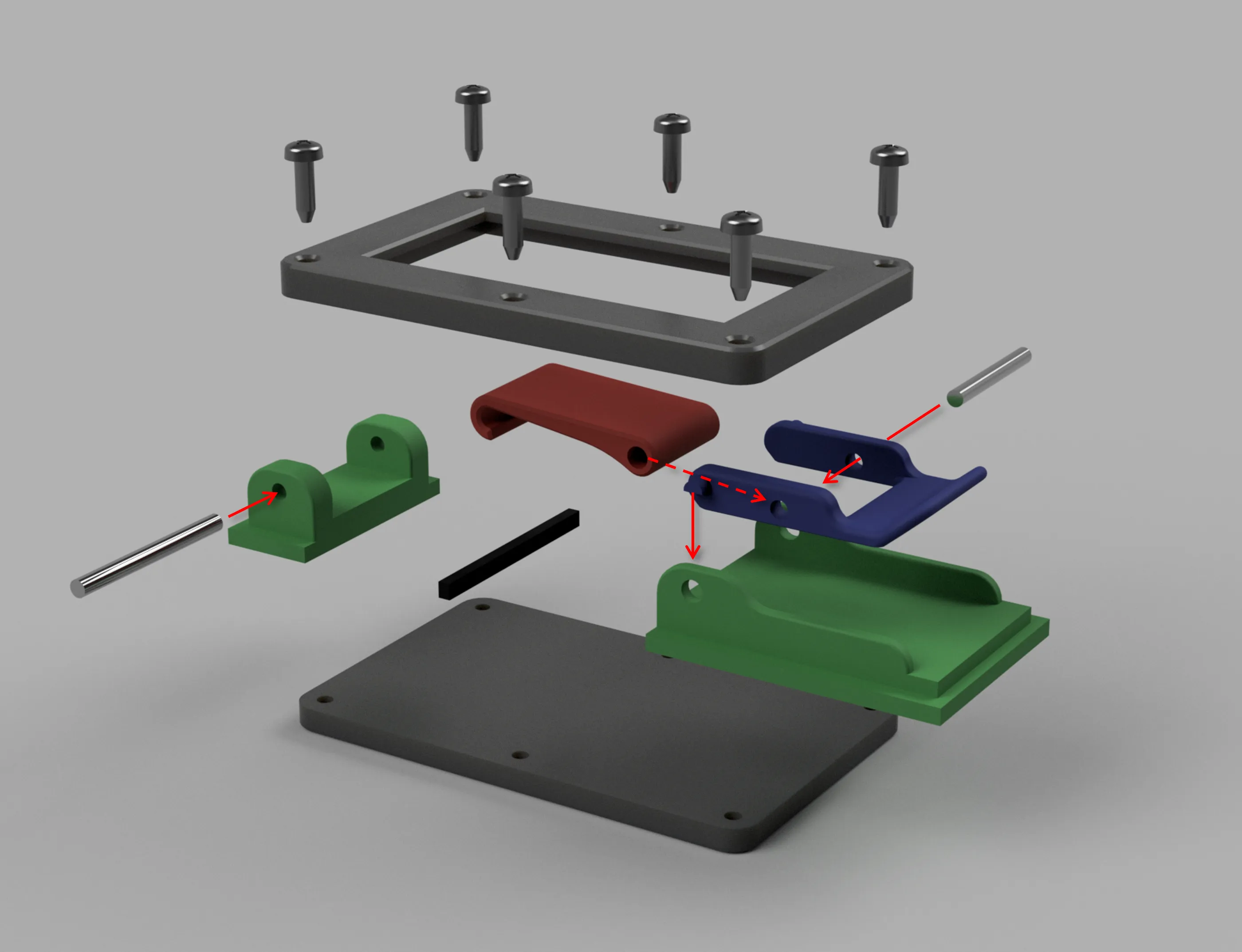 Self-Locking Toggle Latch by Xphi21 MakerWorld: Download Free 3D Models