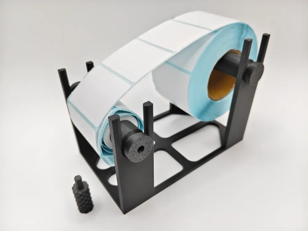 Label Printer Paper Roll Winder by 今天可以吃花卷 - MakerWorld
