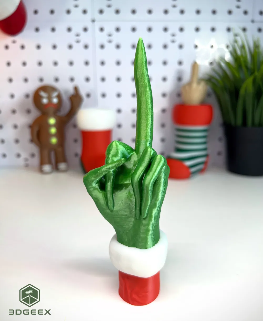 The Grinch Middle Finger - Free 3D Print Model - MakerWorld