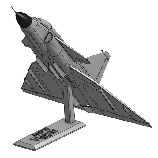 Saab 37 Viggen desktop model 1/72 by CanalG - MakerWorld