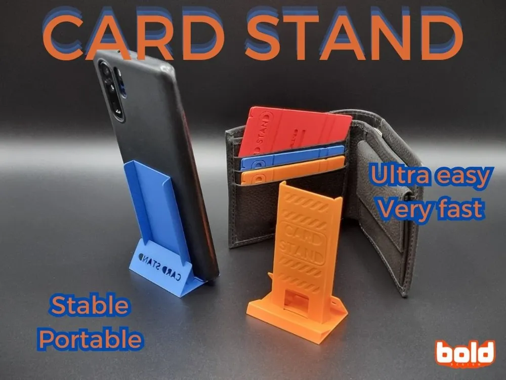 Card Stand phone holder by Bold designMakerWorld: Download Free 3D Models
