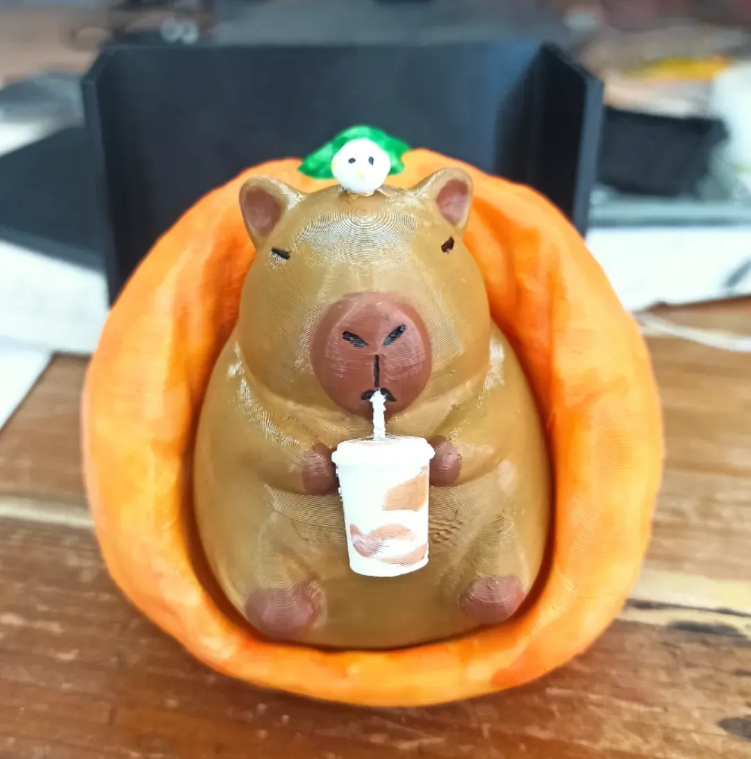 Sofá de capivara com tema de laranja - Modelo gratuito para impressão ...