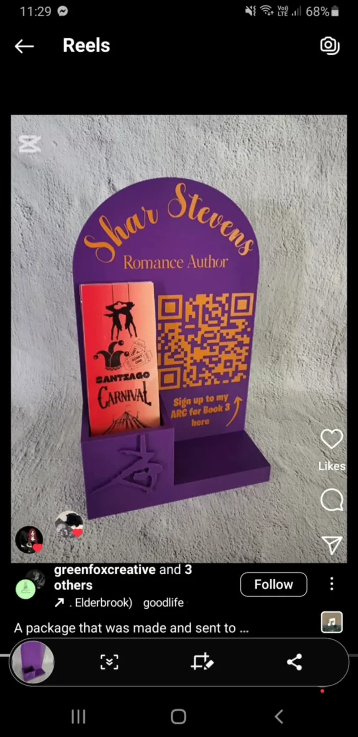 Bookmark Display Stand by GreenFoxCreative - MakerWorld