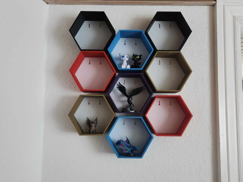 Hex shelf by mathiasbladt MakerWorld: Download Free 3D Models