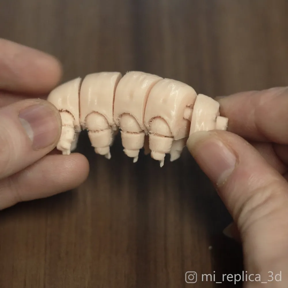 Tiny Articulated Tardigrade. Print in Place by mireplica3d - MakerWorld
