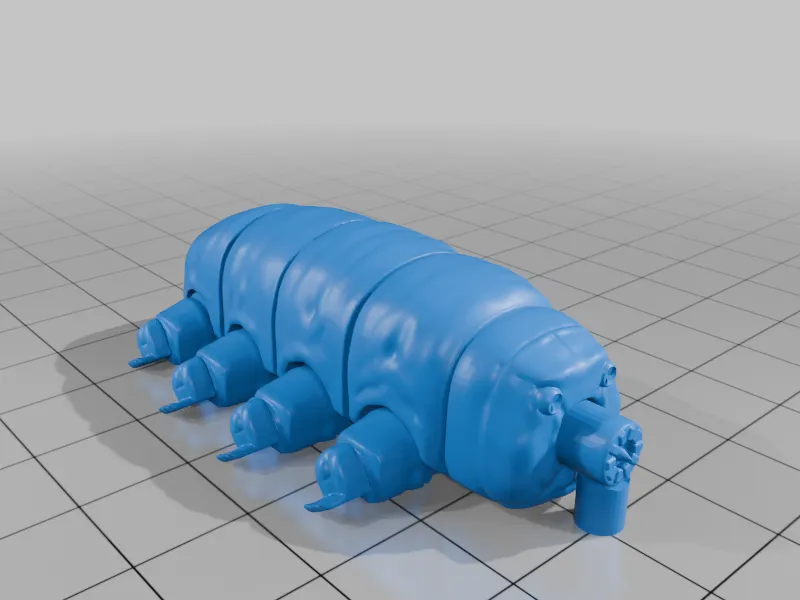 Tiny Articulated Tardigrade. Print in Place by mireplica3d - MakerWorld