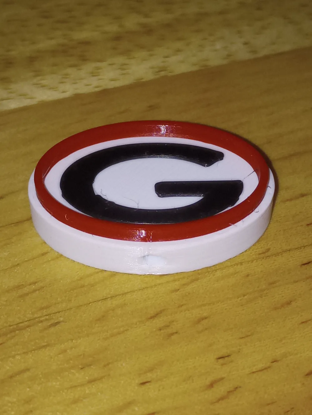 Georgia G logo bead vertical low profile by Della H R - MakerWorld
