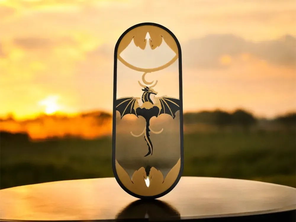 Fourth Wing Dragon Moon Bookmark - Free 3D Print Model - MakerWorld