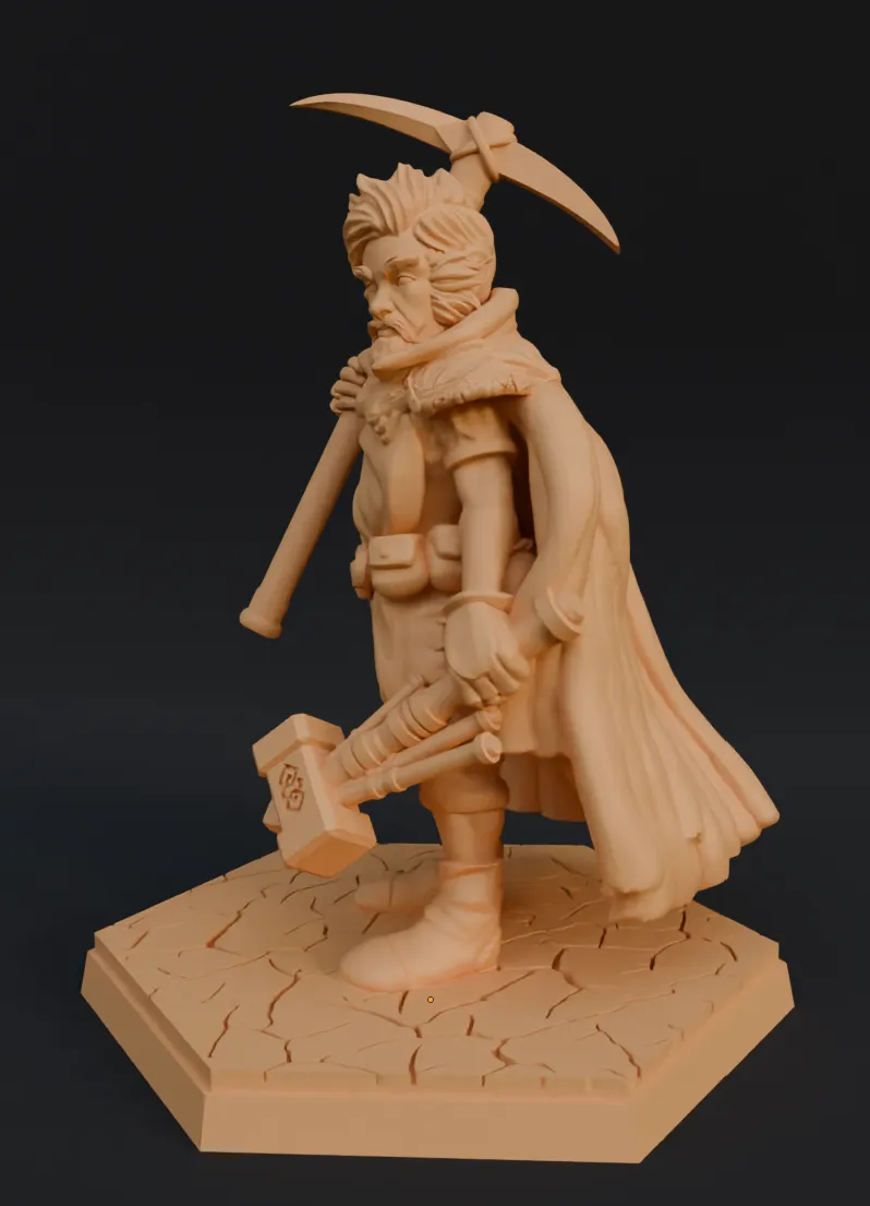 dwarf miner/warrior - Free 3D Print Model - MakerWorld