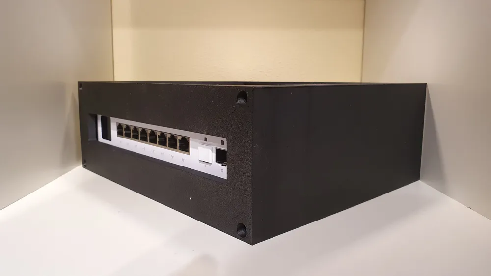 Unifi USW Enterprise 8 PoE - 10 inch rack mount by asusplayer - MakerWorld