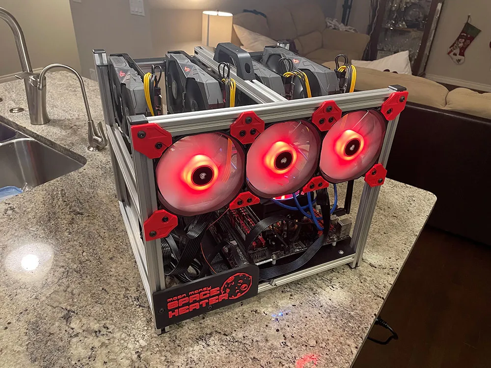 "Space Heater" GPU Mining Rig by mikemaat - MakerWorld