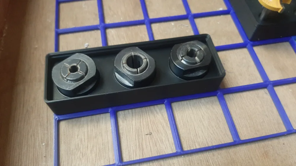 Gridfinity Triton Router collet holder by user_3178171819 - MakerWorld