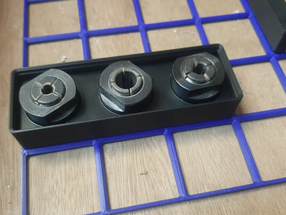 Gridfinity Triton Router collet holder by user_3178171819 - MakerWorld