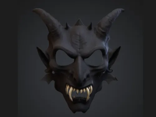Demon Mask Set by Manu MakerWorld: Download Free 3D Models