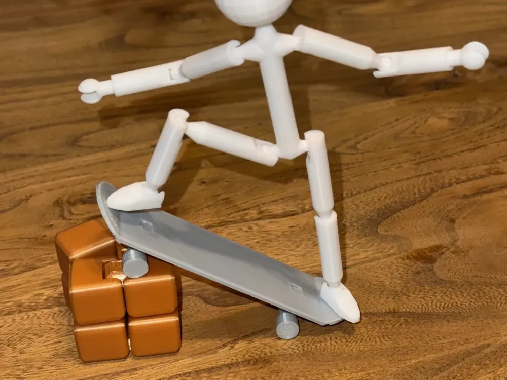 Stickman Skateboard by shiermeao MakerWorld: Download Free 3D Models