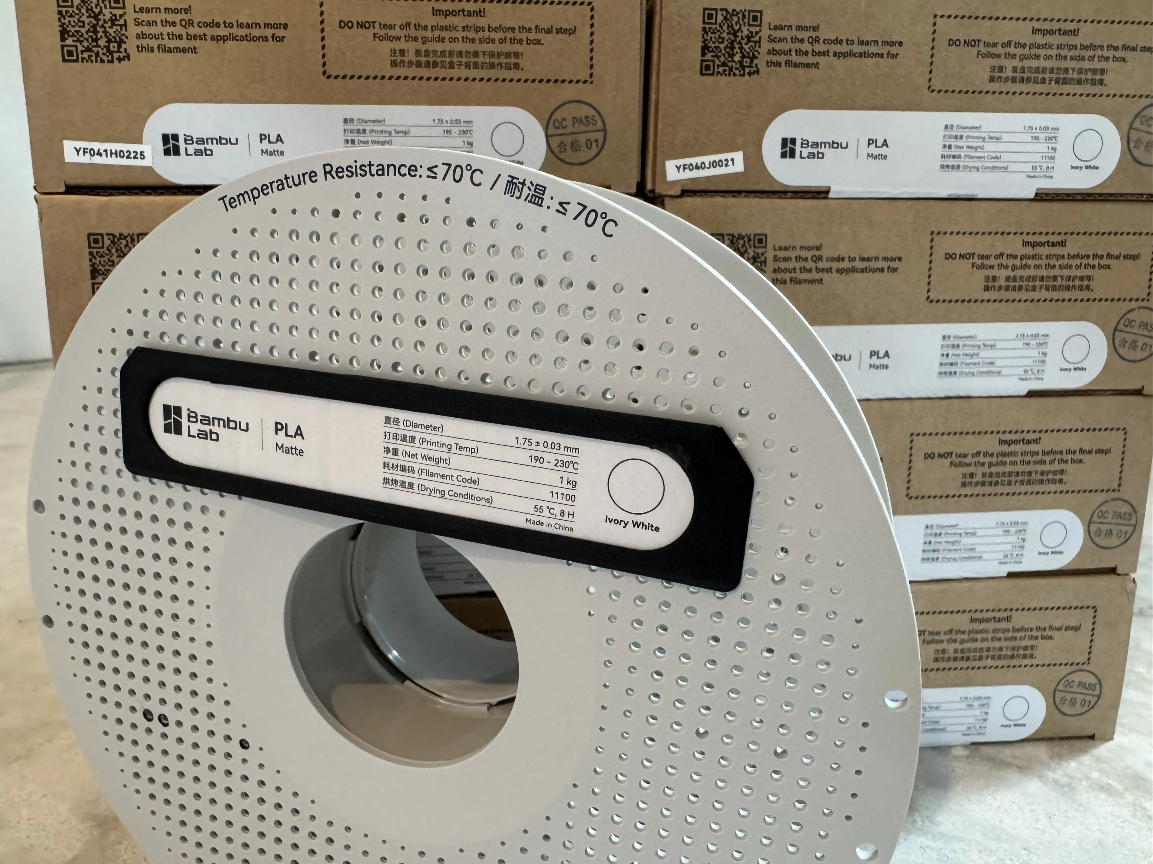 BambuLab Spool Filament Label Clip Slim by NdreiD MakerWorld: Download ...