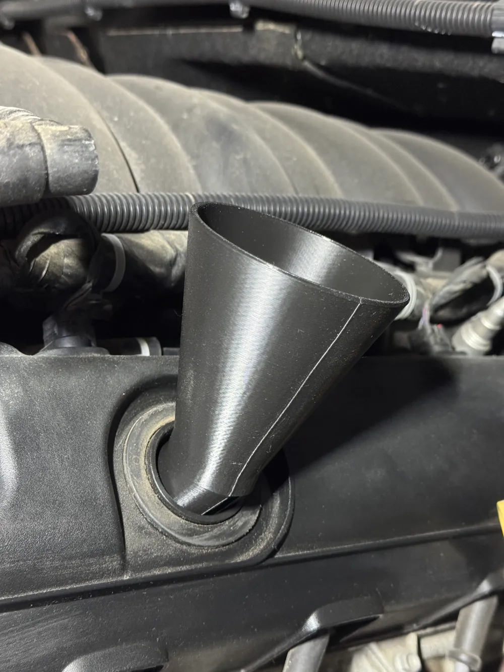 GM LS Oil Funnel - Free 3D Print Model - MakerWorld