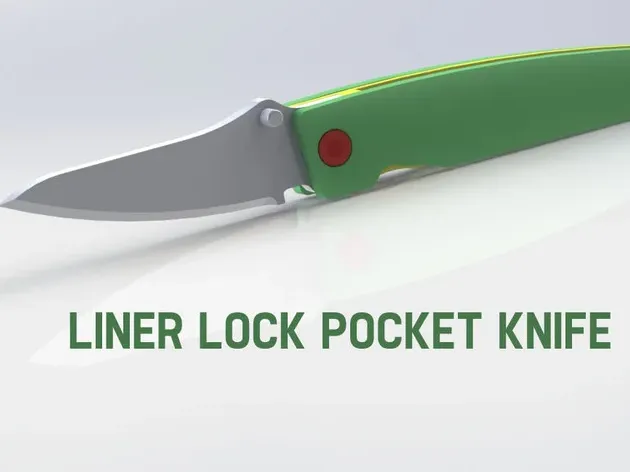 Liner Lock Pocket Knife by MatchStickPrint - MakerWorld