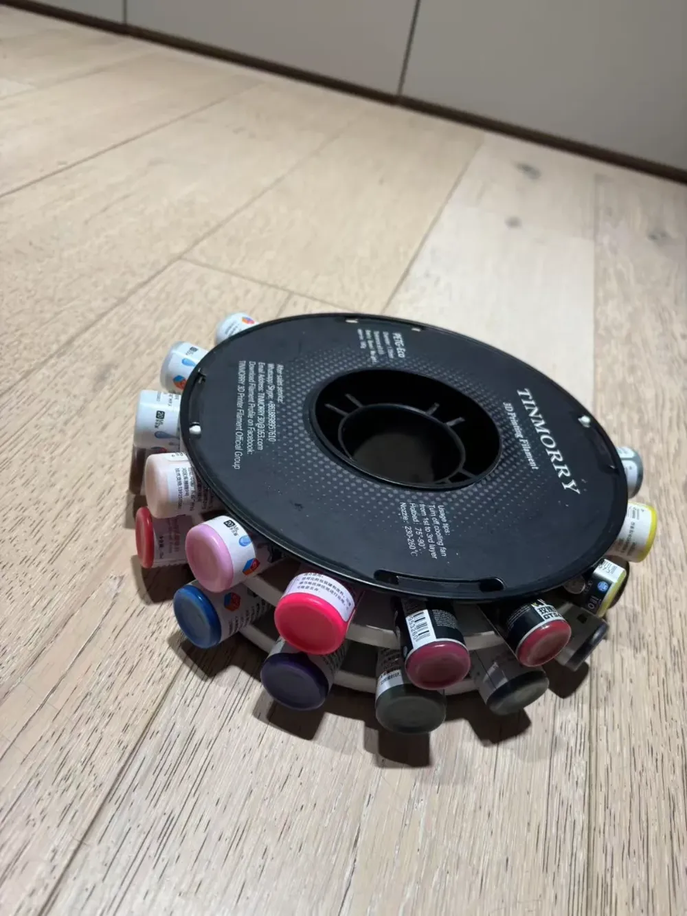 Tinmorry Filament Spool Paint Rack by ThinkArtWork - MakerWorld