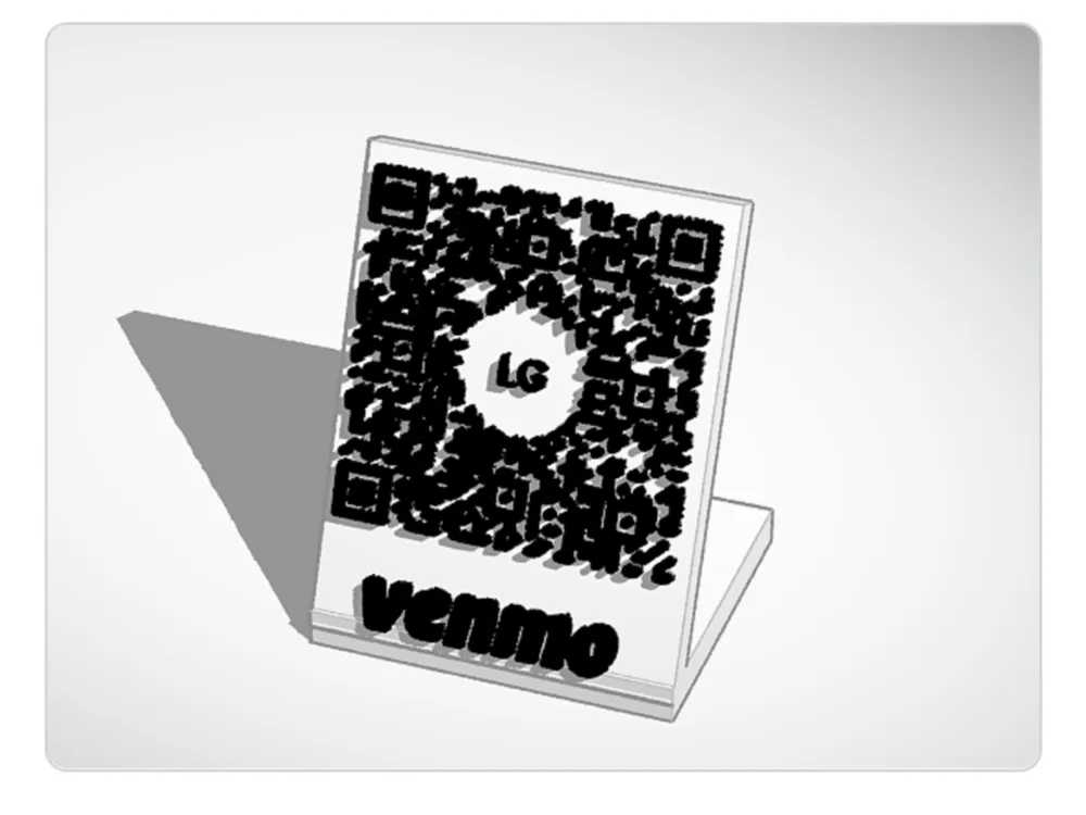 My Venmo QR code by Shrub_ MakerWorld: Download Free 3D Models