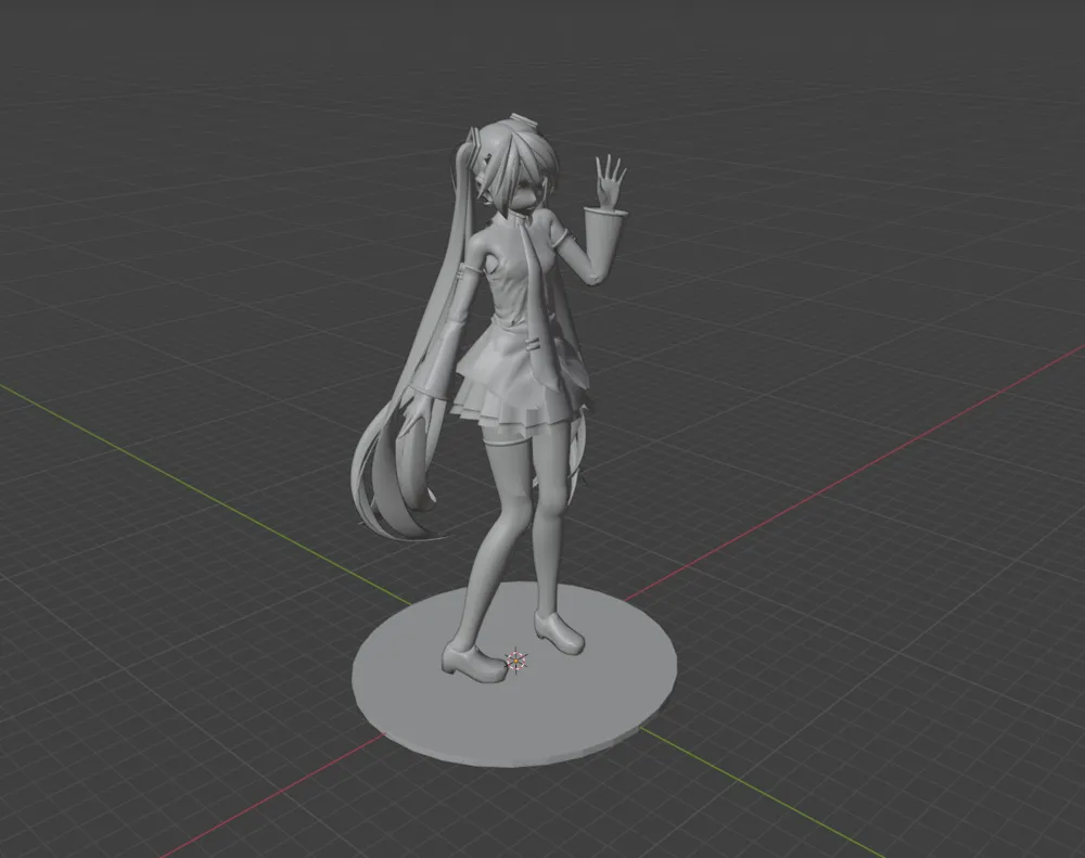 Low Poly Hatsune Miku by BananaTwin_10 - MakerWorld