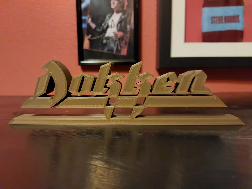 dokken logo rock heavy metal band - Free 3D Print Model - MakerWorld