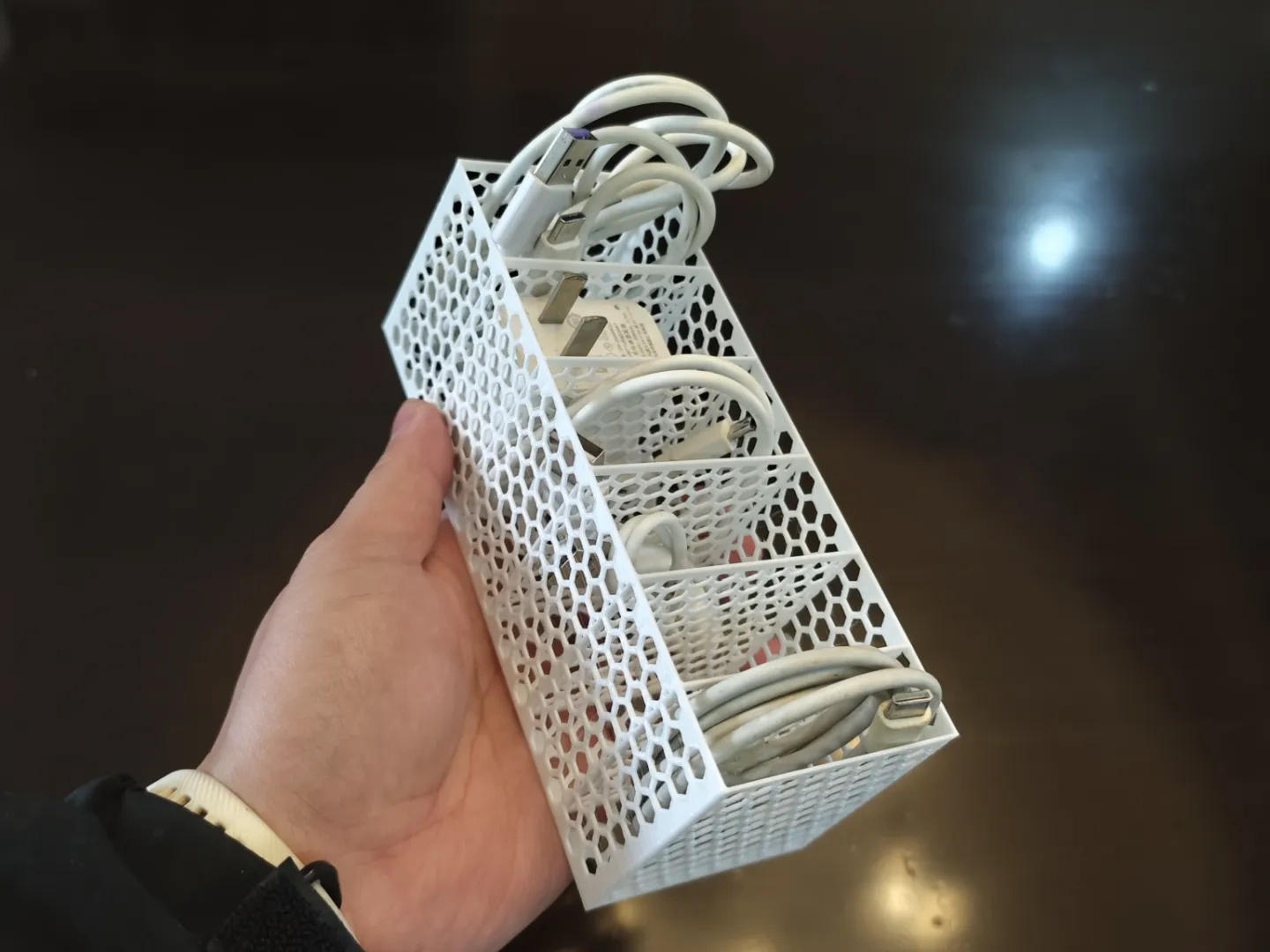 Creative honeycomb, ultra-saving material, data cable storage box, can ...