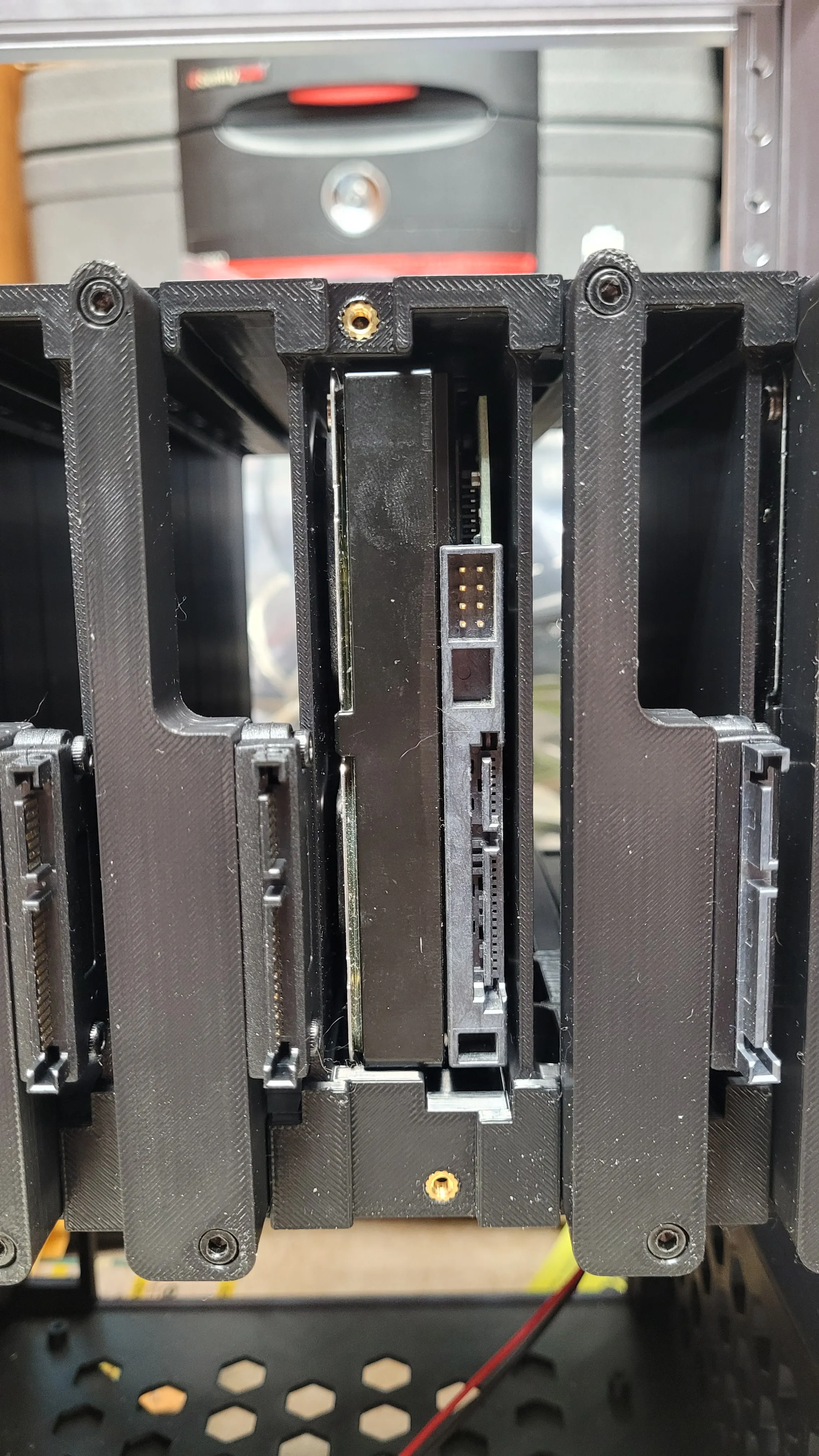 Seven bay NAS shelf for 10 inch mini rack, 3U by RagingRoosevelt MakerWorld: Download Free 3D Models