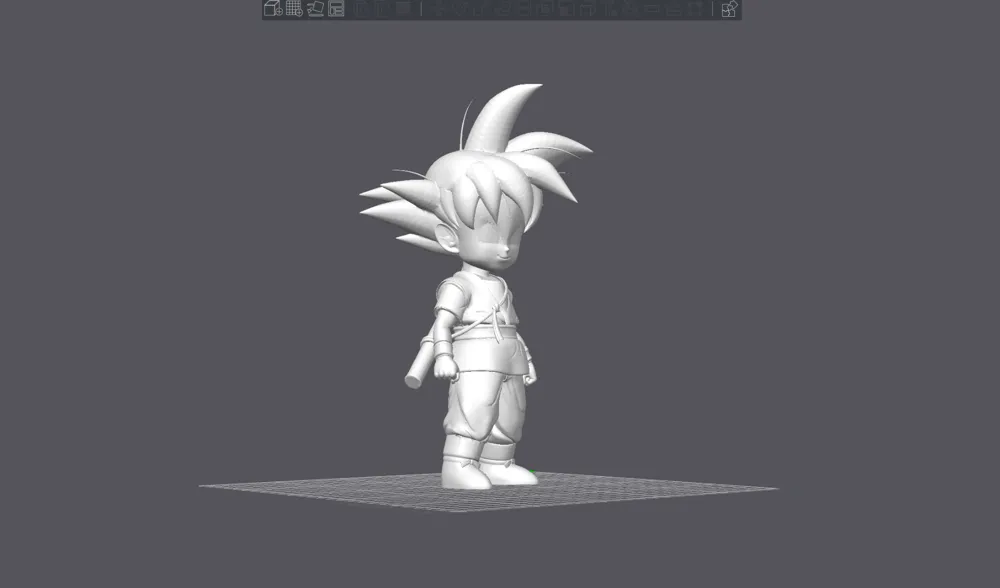 DragonBall Kid Goku 3D Model by Ryan - MakerWorld