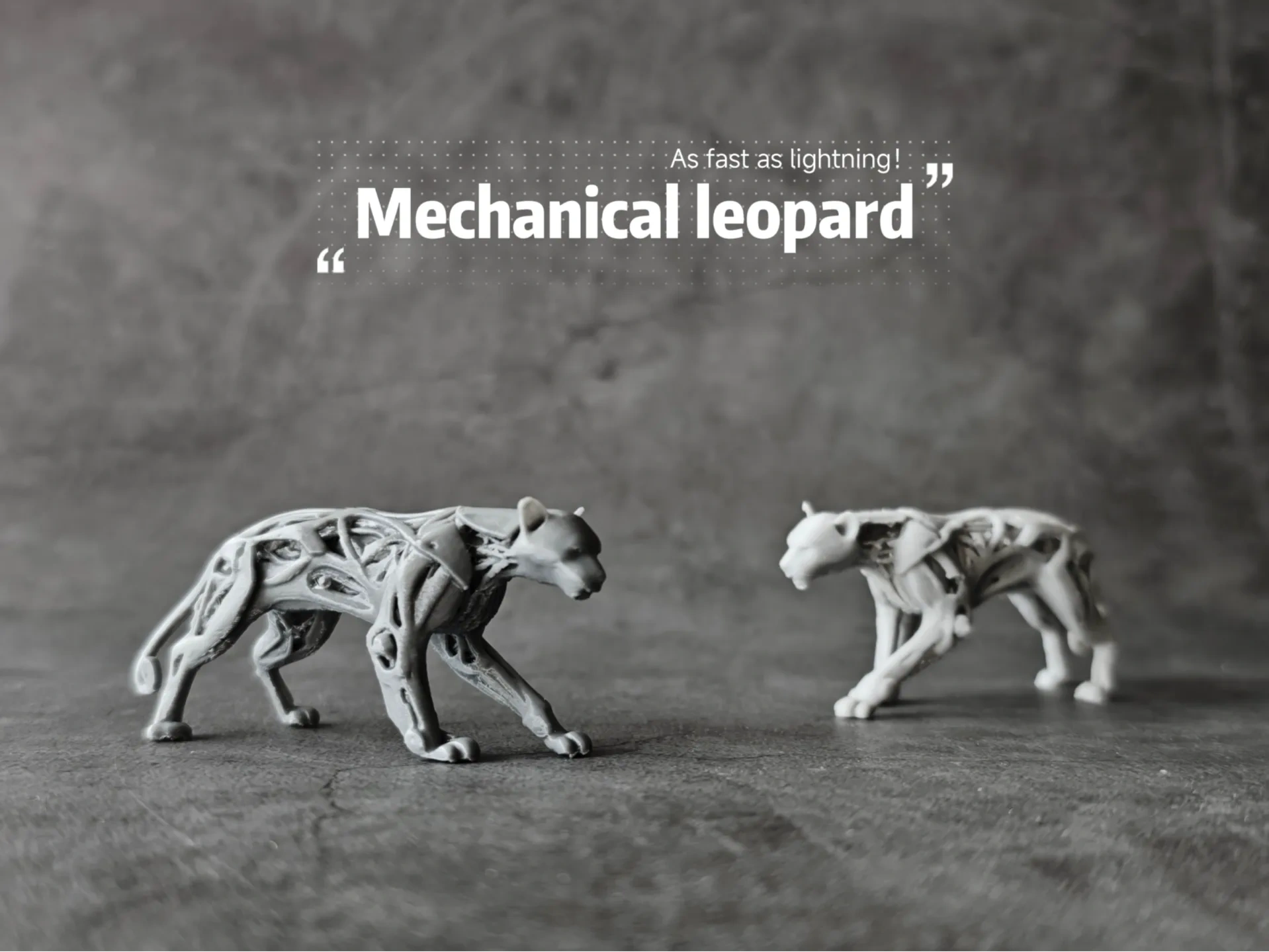 Mechanical Leopard Miniature Model Craft Ornament by 云朵朵小姐姐的爸爸 ...