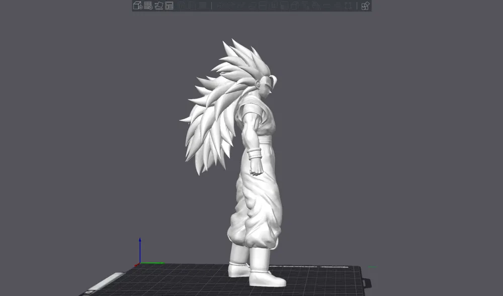 Dragon Ball Goku Super Saiyan 3 (SSJ3) 3D Model by Ryan @ TheMajinLab ...