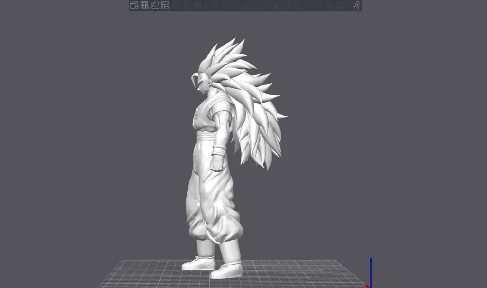 Dragon Ball Goku Super Saiyan 3 (SSJ3) 3D Model by Ryan @ TheMajinLab ...