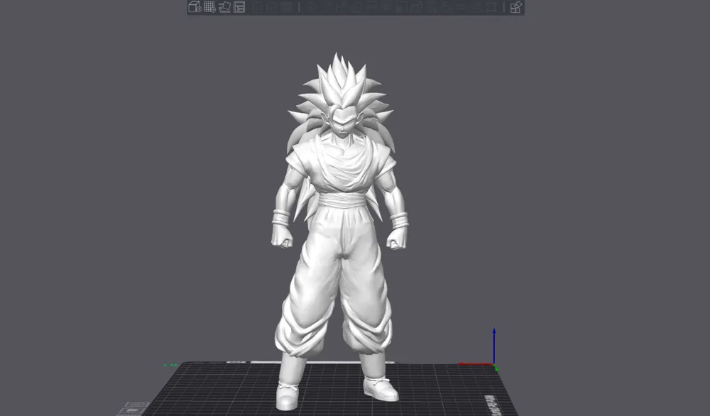 Goku Super Saiyan 3 (SSJ3) di Dragon Ball: Modello 3D da Ryan @ TheMajinLab MakerWorld: Scarica ...