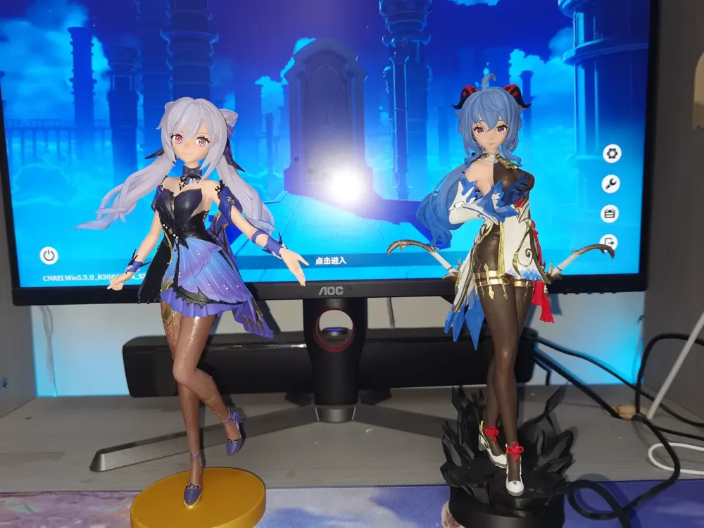 Genshin Impact Keqing Elegant Raiment Fan Model by 东方同志 MakerWorld ...