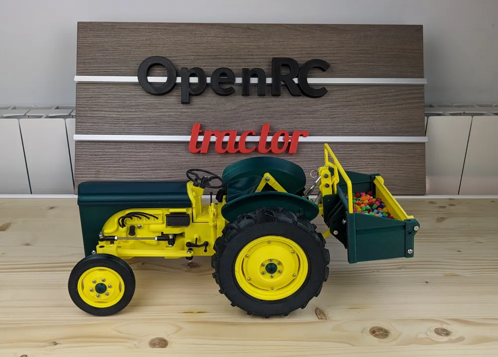 OpenRC Tractor tipping box by makitprojects - MakerWorld
