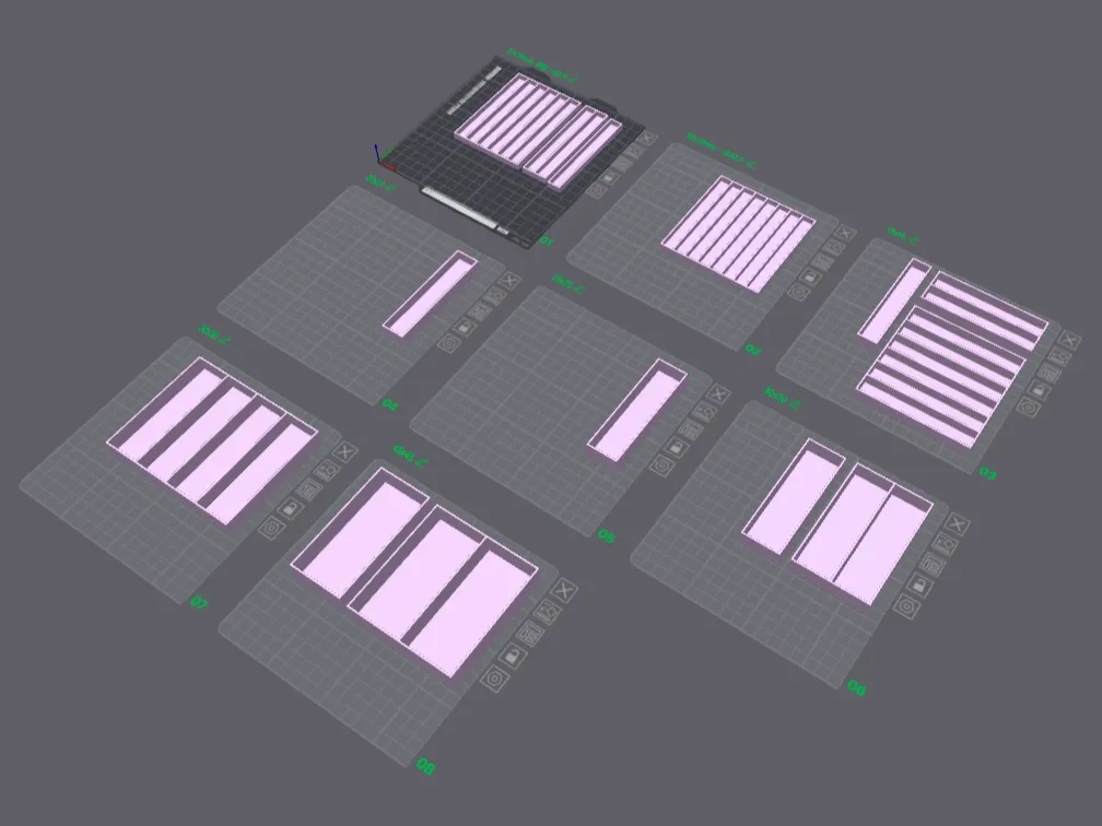 Mint Casio light-sensitive stamp pad storage case for 10, 15, 20, 25 ...