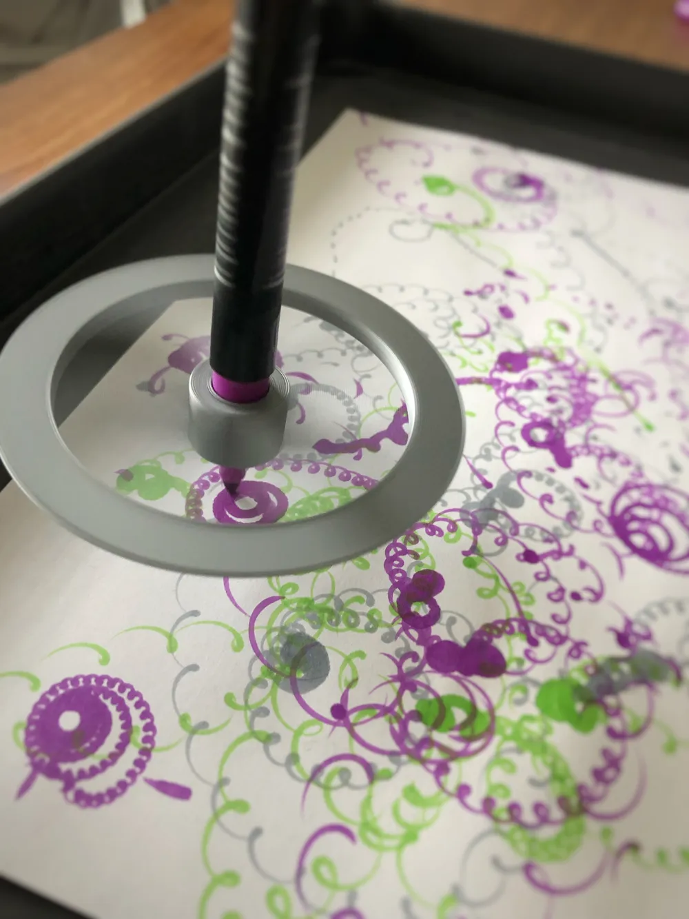 Doodling Spinning Top Sharpie by Agent Mess - MakerWorld